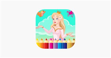 ‎app Store에서 제공하는 공주 및 왕자 페인트 그리는 아이 위한 색칠 하기 책