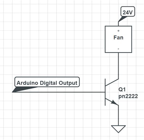 Controlling 24v Fan W Arduino Using Pn2222 Transistor General Guidance Arduino Forum