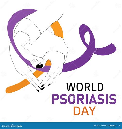 Psoriasis Day Poster Stock Vector Illustration Of Support 255782175
