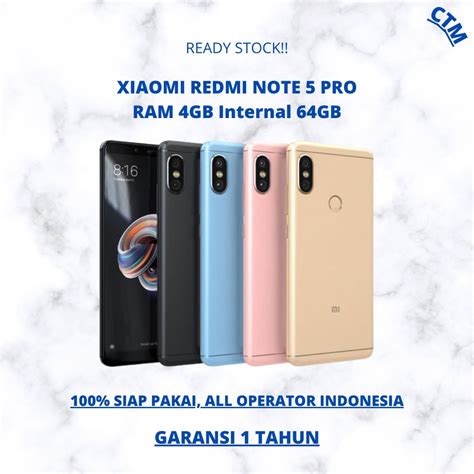 Jual Xiaomi Redmi Note Pro Gb Gb Garansi Tahun Shopee Indonesia