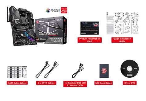 Specification Mpg B550 Gaming Edge Wifi Msi ประเทศไทย