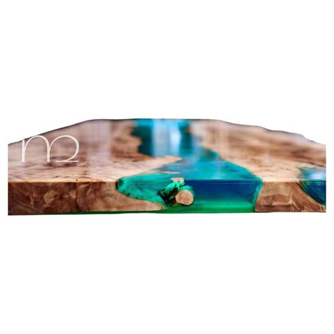 Blue River Epoxy Resin Maple Burl Dining Table Maple Burl Wood Resin Table For Sale At 1stdibs