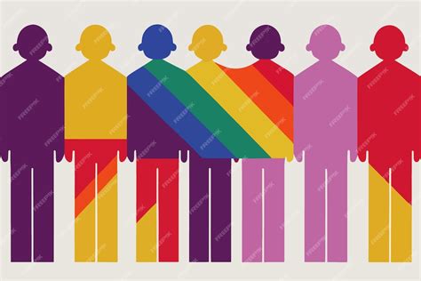 Premium Vector Lgbt Guys Against Human Rights Discrimination Open Eyes Illustration