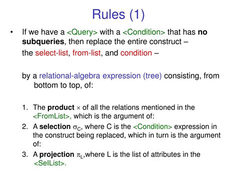 Ppt From Sql Parse Trees To Ra Expression Trees Powerpoint