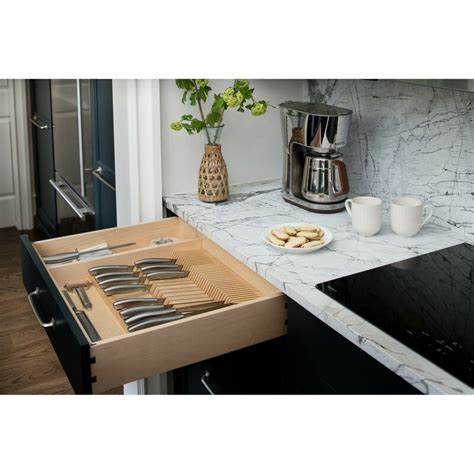 Rev A Shelf Dual Row Trimmable Knife Block Drawer Organizer Insert Reviews Wayfair
