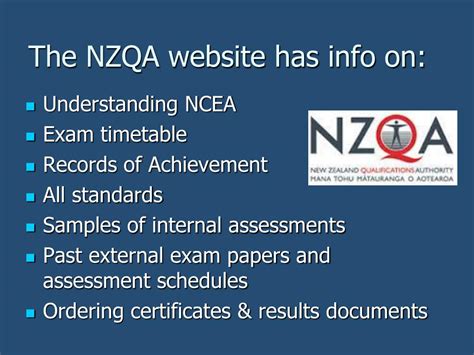 Ppt National Certificate Of Educational Achievement Ncea Powerpoint