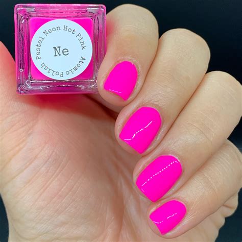 Pastel Neon Ne Hot Pink Neon Pink Nails Gel Nails Pink Gel Nails