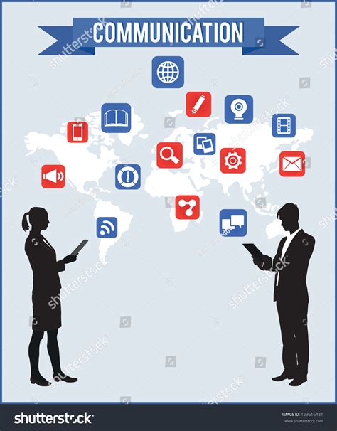 Concept Communication Vector Illustration Stock Vector Royalty Free