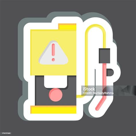 스티커 박멸자 독 기호와 관련이 있습니다 심플한 디자인 편집 가능 간단한 일러스트레이션 가솔린에 대한 스톡 벡터 아트 및 기타