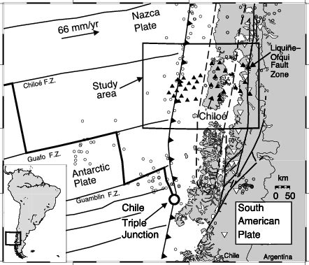 Tectonic Map Of The Southeast Pacific And Southern Chile Close To The