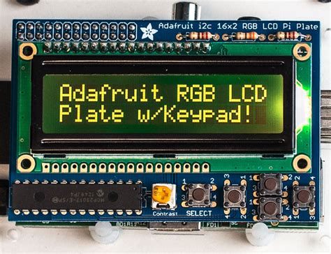 Adafruit Rgb 16x2 Lcd And Keypad Kit For Raspberry Pi