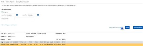 How To Export A Report As An Excel File Graphic Amadeus Service Hub