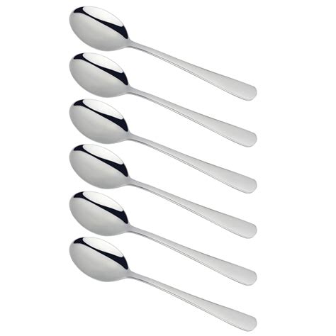 Комплект 6 лъжички за кафе Kinghoff Неръждаема стомана Сребро Emag Bg