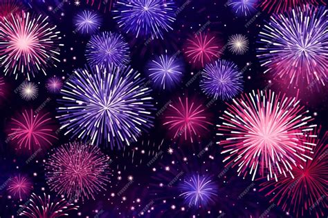 Premium Photo Fireworks Seamless Pattern Firework Background Firework Wallpaper