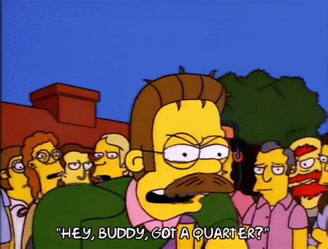 Buddy Nerd Flanders Angry GIF GIFDB Com