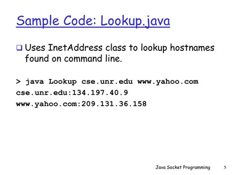 Ppt Lecture 11 Java Socket Programming Powerpoint Presentation Free Download Id853603