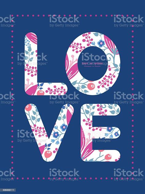 벡터 핑크 꽃 사랑입니다 텍스트 프페임 패턴 초대 축하글 카드 2015년에 대한 스톡 벡터 아트 및 기타 이미지 2015년 감정 개체 그룹 Istock
