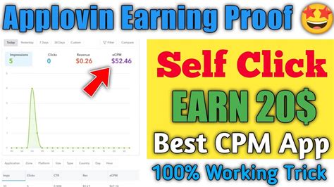 applovin earning proof applovin self click kaise kare new