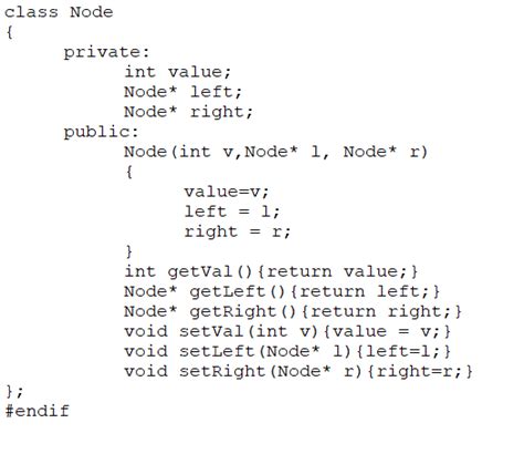 Solved Class Node Private Int Value Node Left Node