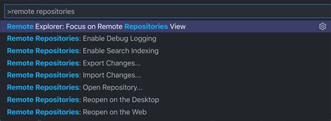 Commands Are Still Mention Remote Repositories · Issue 60 · Microsoftvscode Remote