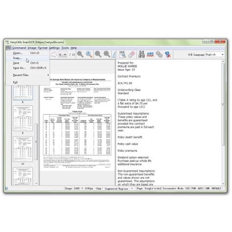 Scanocr Ocr Scanned Tiff Image And Pdf Files To Plain Text Files