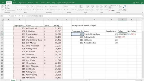 04 Writing Vlookup Function For Lists Youtube