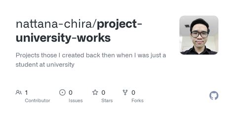 GitHub Nattana Chira Project University Works Projects Those I Created Back Then When I Was