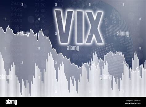 Financial Term Vix Volatility Index On Green Background 3d Render Soft Focus Global Economy