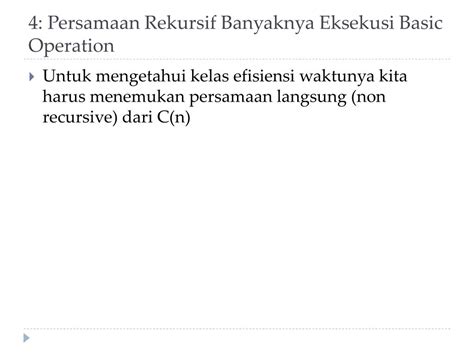 Ppt Design And A N Alysis Of Algorithm Recursive Algorithm Analysis