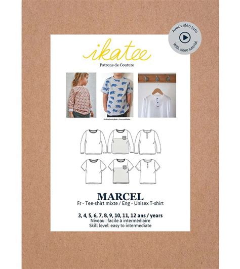 Patron tee shirt 3a 12a MARCEL Ikatee Au Fil de Léontine