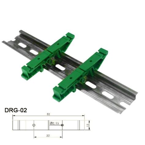 Jual Drg 02 Pcb Din Rail Holder Adapter Industrial Circuit Board Mounting Bracket Base Clip
