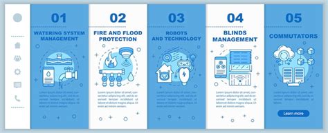 Premium Vector Smart House Onboarding Mobile Web Pages Vector Template