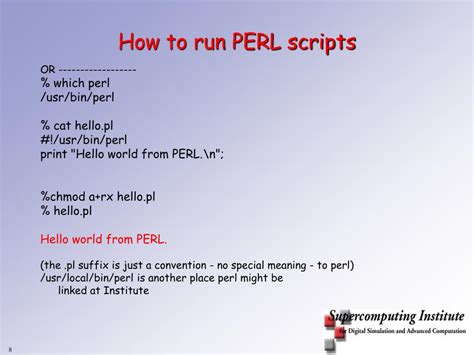 Ppt Introduction To Unix Scripting With Perl Powerpoint Presentation