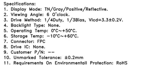 맞춤형 플렉시블 TN 포지티브 7 세그먼트 LCD 디스플레이 제조업체 공급 업체 공장 ENRICH