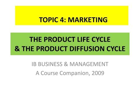 Ppt The Product Life Cycle And The Product Diffusion Cycle Powerpoint Presentation Id 636535