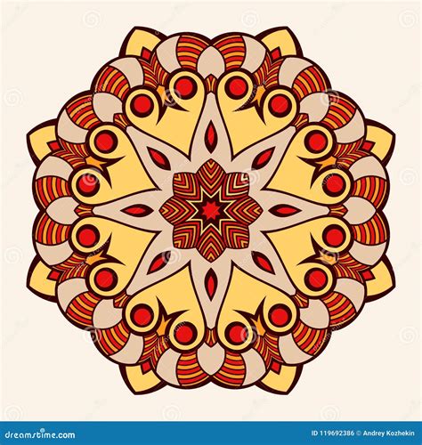 Mandala Creative Circular Ornament Stock Vector Illustration Of Flower Arabic 119692386