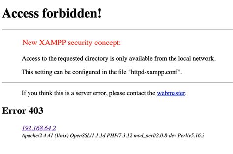 How To Fix Error 403 Forbidden Access New XAMPP Security Concept On