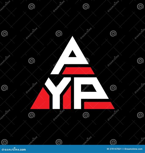 PYP Triangle Letter Logo Design With Triangle Shape PYP Triangle Logo Design Monogram Stock