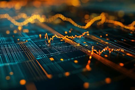 Abstract Digital Data Visualization Ai Generator Stock Illustration Illustration Of