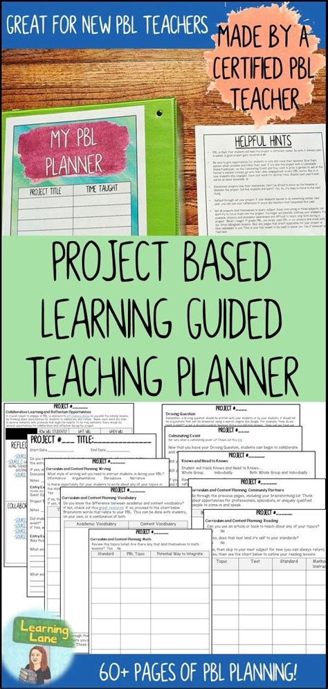 Project Based Learning Lesson Plan Template