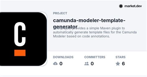 Camunda Modeler Template Generator Ecosystem Directory Marketdev