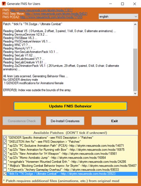 Solved Fnis And Ctd Problems Skyrim Technical Support Loverslab