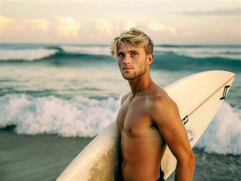 13000 Handsome Beach Surfer Pictures