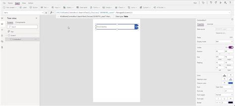 combobox not searching server side once items prop power platform