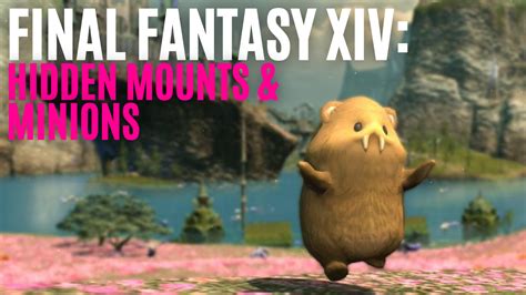 Final Fantasy Xiv Hidden Mounts Minions Mkau Gaming
