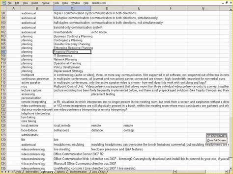 Requirements Gathering Template Excel Free Of Business Requirements Specification Template Ms