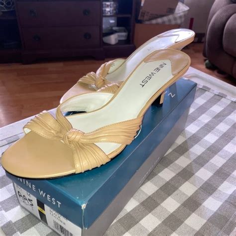 Nine West Shoes Nine West Womens Low Heel Slide Sandals Practically
