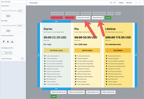 How To Duplicate A Rowcolumn Wp Table Builder