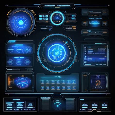 Panel Hud Elements Ai Generated Stock Image Image Of Control Game 290926163