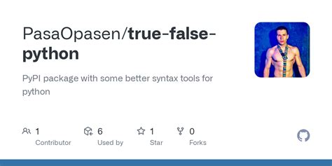 github pasaopasen true false python pypi package with some better